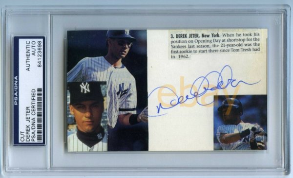 Derek Jeter | Autographed Baseball Memorabilia & MLB Merchandise