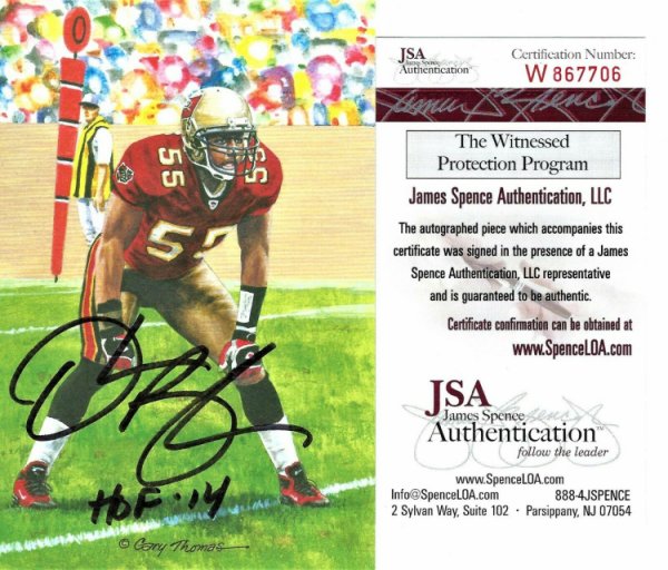 Derrick Brooks Autographed Memorabilia | Signed Photo, Jersey ...