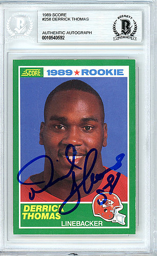 Derrick Thomas Autographed Memorabilia | Signed Photo, Jersey ...