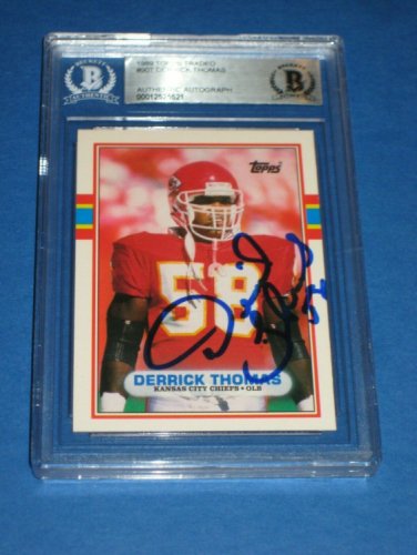 Derrick Thomas Autographed Memorabilia | Signed Photo, Jersey ...