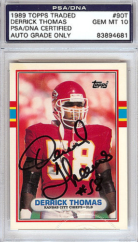 Derrick Thomas Autographed Memorabilia | Signed Photo, Jersey ...