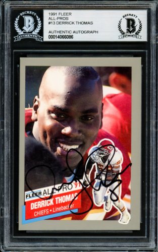 Derrick Thomas Autographed Memorabilia | Signed Photo, Jersey ...