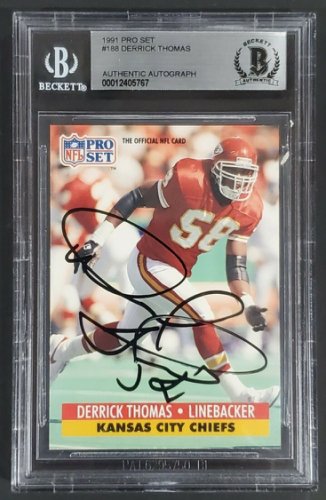 Derrick Thomas Autographed Memorabilia | Signed Photo, Jersey ...