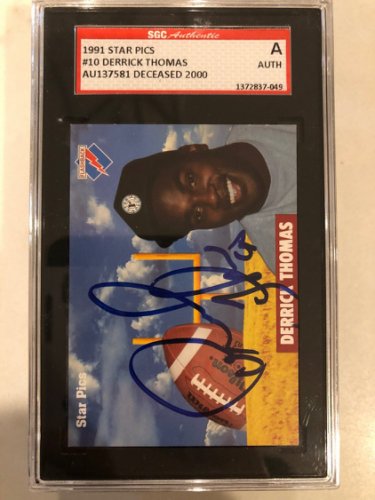 Derrick Thomas Autographed Memorabilia | Signed Photo, Jersey ...