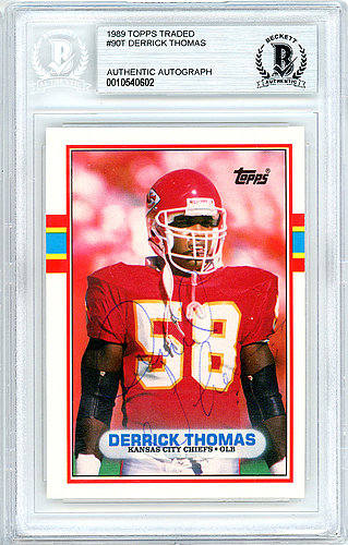 Derrick Thomas Autographed Memorabilia | Signed Photo, Jersey ...