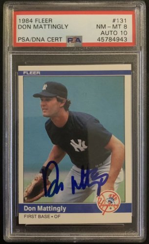 Don Mattingly Autographed Memorabilia | Signed Photo, Jersey ...