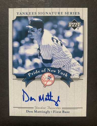 Don Mattingly Autographed Memorabilia | Signed Photo, Jersey ...