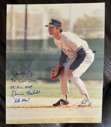 Don Mattingly Autographed Memorabilia | Signed Photo, Jersey ...