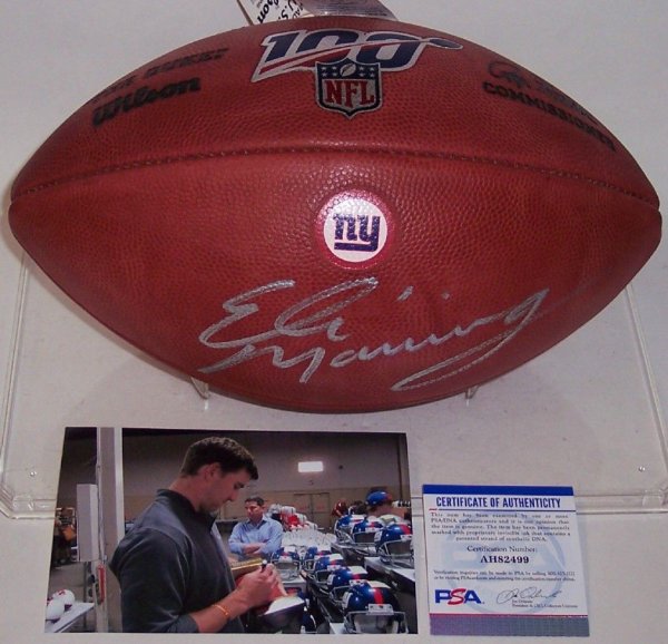 Eli Manning | Autographed Football Memorabilia & NFL Merchandise
