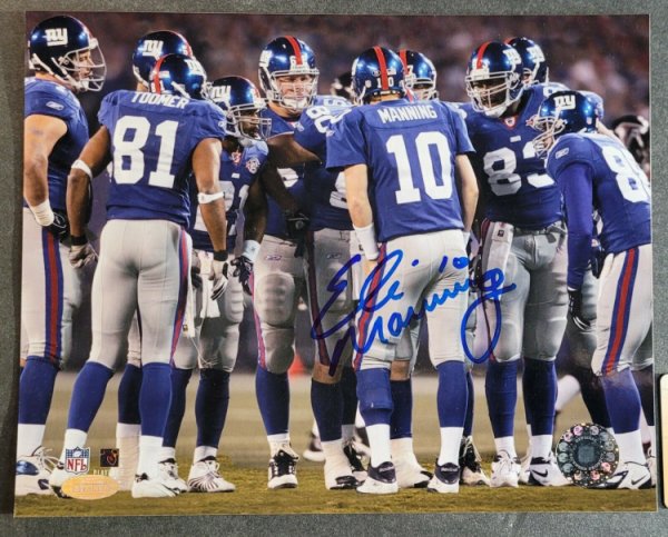 Eli Manning | Autographed Football Memorabilia & NFL Merchandise