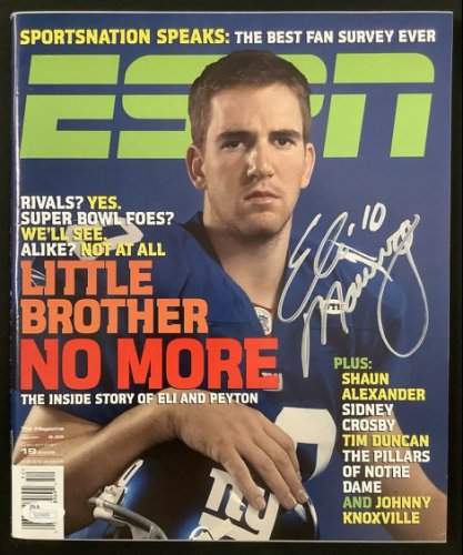 Eli Manning | Autographed Football Memorabilia & NFL Merchandise