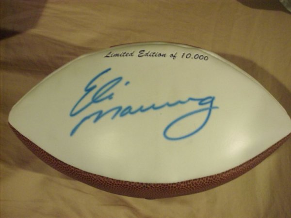 Eli Manning | Autographed Football Memorabilia & NFL Merchandise