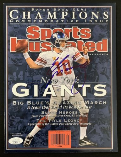 Eli Manning | Autographed Football Memorabilia & NFL Merchandise