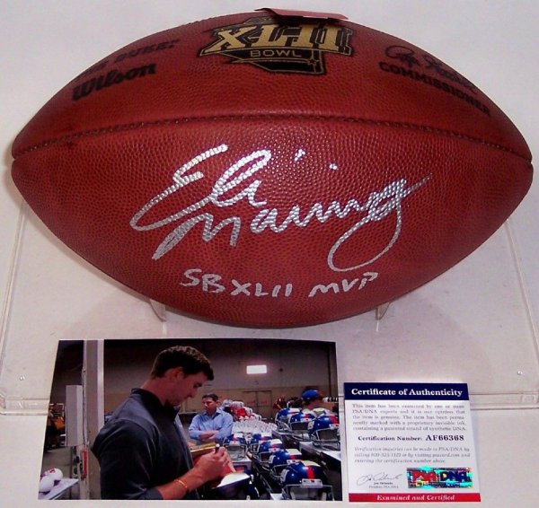 Eli Manning | Autographed Football Memorabilia & NFL Merchandise