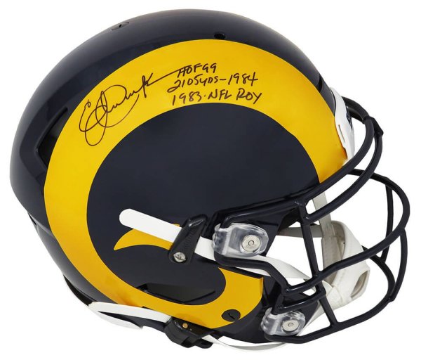 Eric Dickerson Autographed Signed Los Angeles Rams Riddell SpeedFlex ...