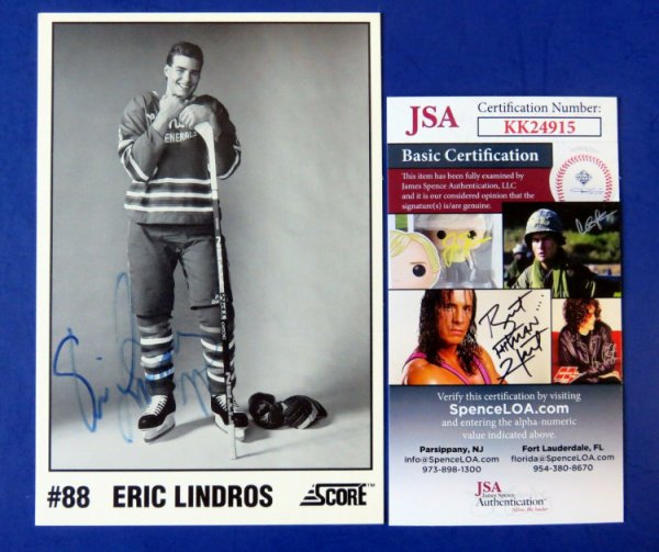 Eric Lindros Autographed Memorabilia | Signed Photo, Jersey ...