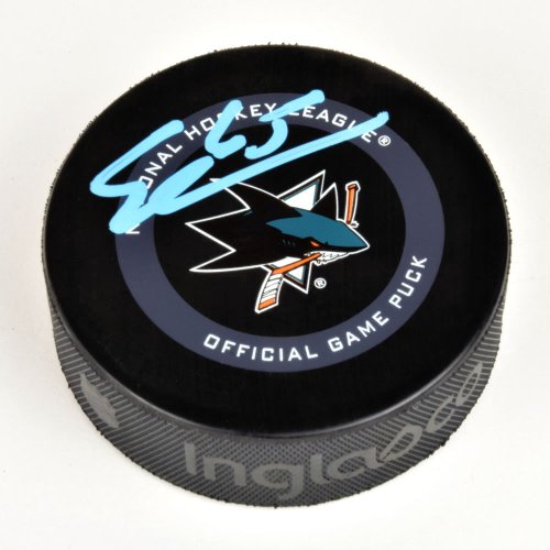 San Jose Sharks Autographed Pucks | Signed Sharks Pucks