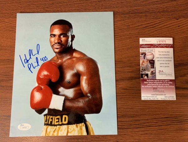 Evander Holyfield Autographed Memorabilia | Signed Photo, Jersey ...