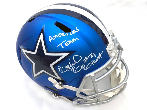 Ezekiel Elliott Autographed Signed Dallas Cowboys Riddell Blaze Speed ...