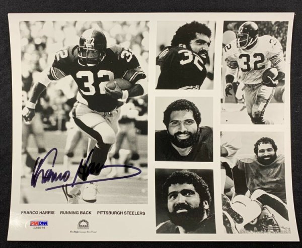 Franco Harris Autographed Memorabilia | Signed Photo, Jersey ...