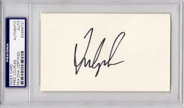 Fred Couples Golf Memorabilia & Signed Golf Collectibles