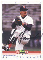 Gar Finnvold New Britain Red Sox - Red Sox Affiliate 1992 Classic Best ...