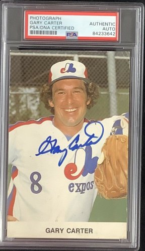 Gary Carter Autographed Memorabilia | Signed Photo, Jersey ...
