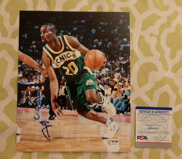 Gary Payton Autographed Memorabilia | Signed Photo, Jersey ...