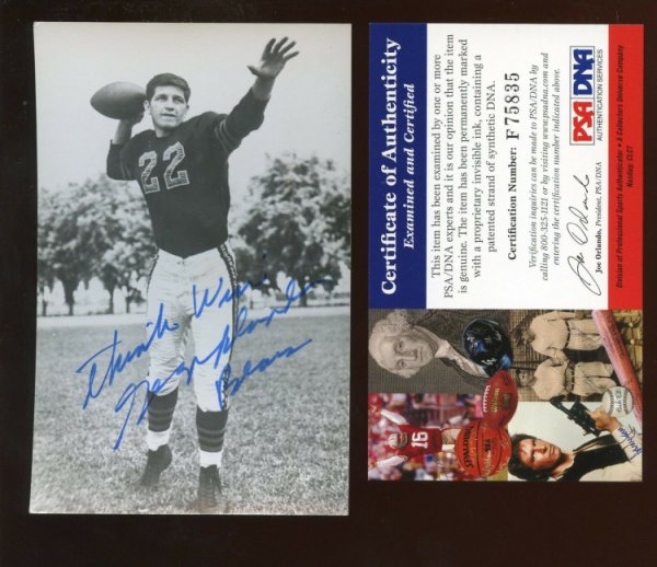 George Blanda Autographed Memorabilia | Signed Photo, Jersey ...