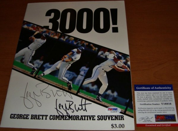 George Brett Autographed Memorabilia | Signed Photo, Jersey ...