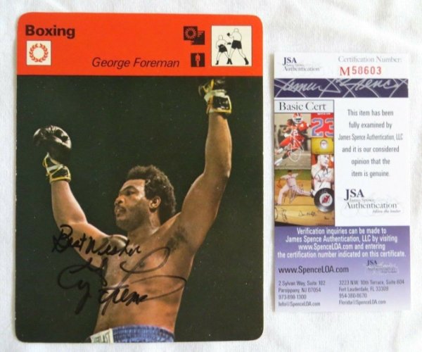 George Foreman Autographed Memorabilia | Signed Photo, Jersey ...