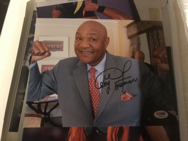 George Foreman Autographed Memorabilia | Signed Photo, Jersey ...