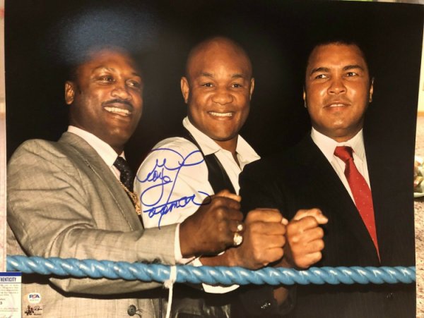 George Foreman Autographed Memorabilia | Signed Photo, Jersey ...