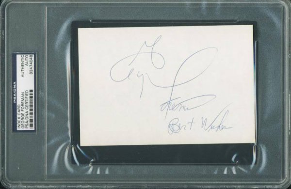 George Foreman Autographed Memorabilia | Signed Photo, Jersey ...