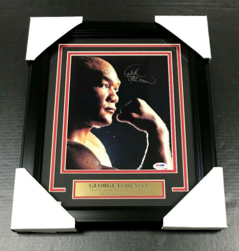 George Foreman Autographed Memorabilia | Signed Photo, Jersey ...
