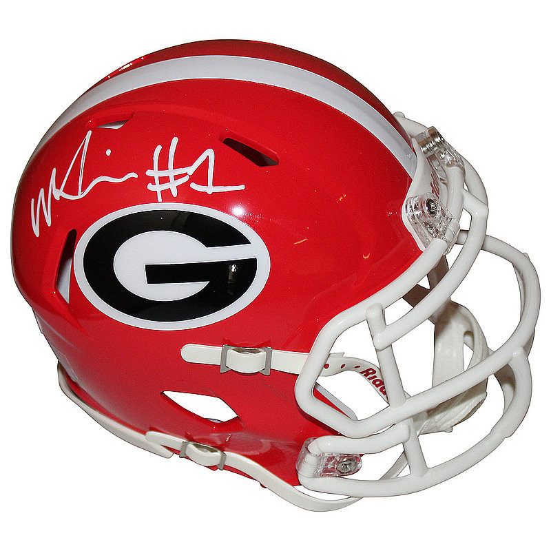 Autographed Georgia Bulldogs Mini Helmets | Signed Mini Helmets