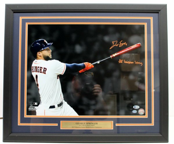 George Springer Autographed Memorabilia | Signed Photo, Jersey ...
