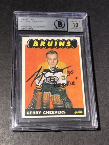 Gerry Cheevers Autographed Memorabilia | Signed Photo, Jersey ...