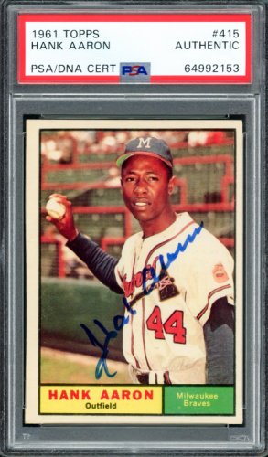 Hank Aaron | Autographed Baseball Memorabilia & MLB Merchandise