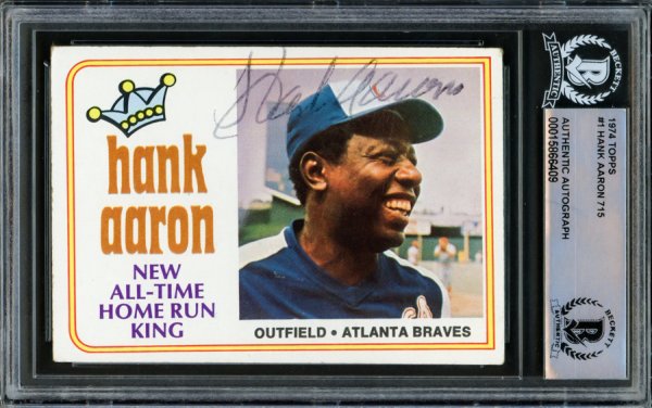 Hank Aaron | Autographed Baseball Memorabilia & MLB Merchandise