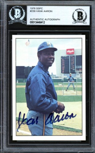 Hank Aaron | Autographed Baseball Memorabilia & MLB Merchandise