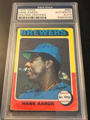 Hank Aaron | Autographed Baseball Memorabilia & MLB Merchandise