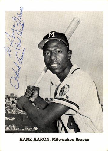 Hank Aaron | Autographed Baseball Memorabilia & MLB Merchandise