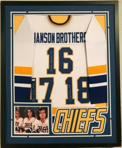 Hanson Brothers Autographed Memorabilia | Signed Photo, Jersey ...