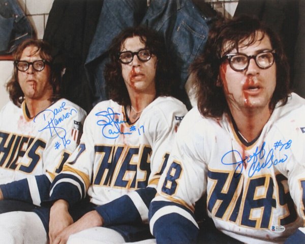 Hanson Brothers Autographed Memorabilia | Signed Photo, Jersey ...