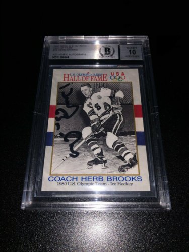 Herb Brooks Autographed Memorabilia | Signed Photo, Jersey ...