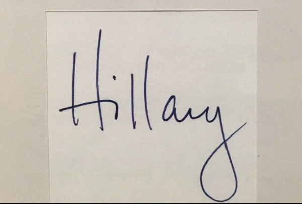 Hillary Clinton Autographed Memorabilia | Signed Photo, Jersey ...