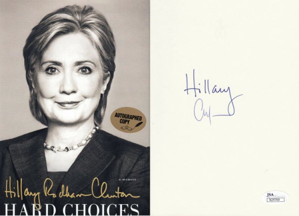 Hillary Clinton Autographed Memorabilia | Signed Photo, Jersey ...