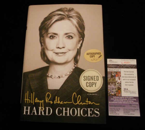 Hillary Clinton Autographed Memorabilia | Signed Photo, Jersey ...