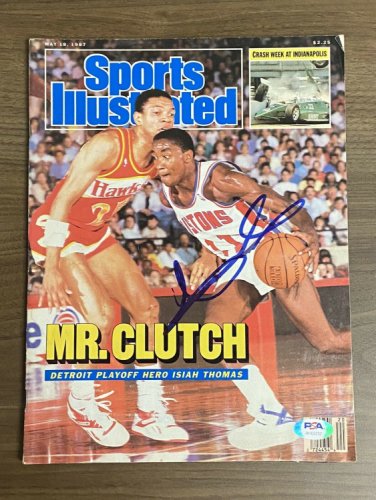 Isiah Thomas Autographed Memorabilia | Signed Photo, Jersey ...